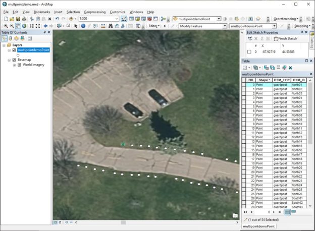 Feature Data – Example of Point Geometry – Otter Geospatial