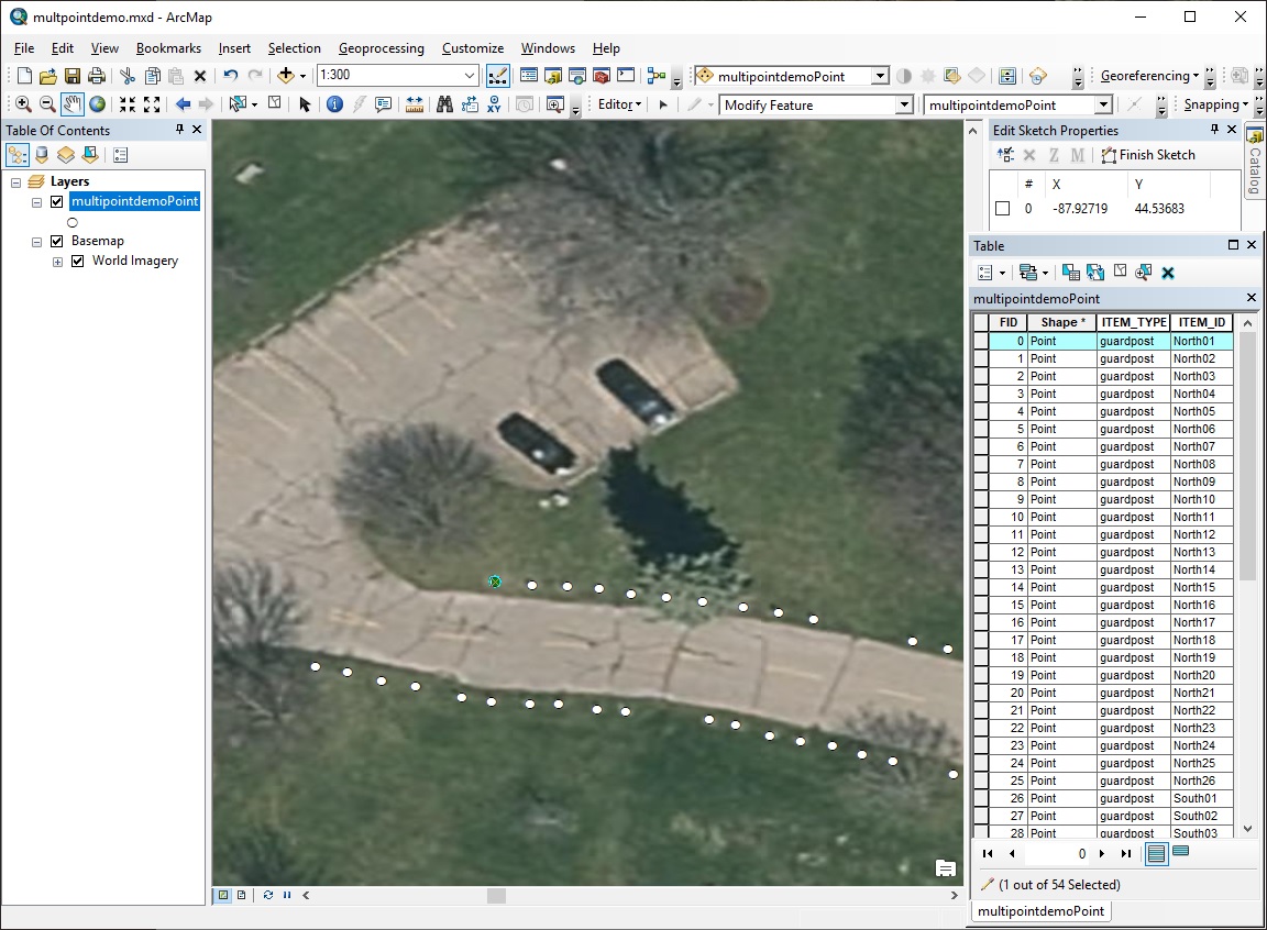 Feature Data – Example of Point Geometry – Otter Geospatial